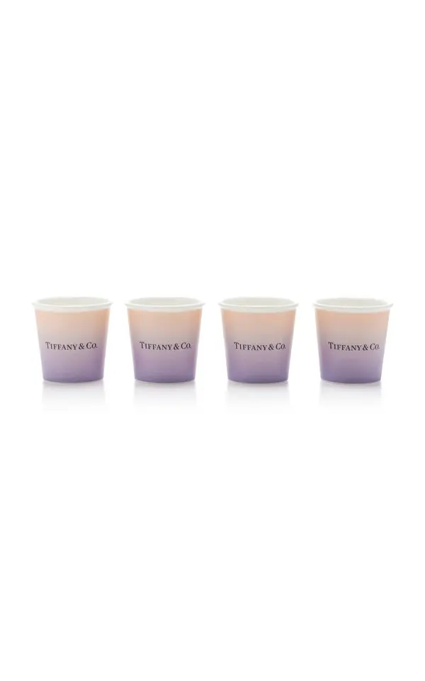 Tiffany & Co. Exclusive Set-of-four Bone China Espresso Cups - Multi