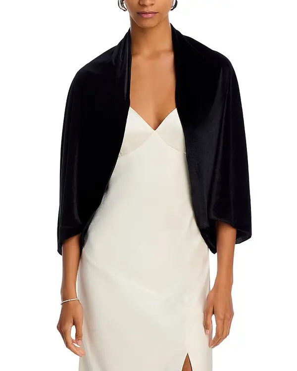 V. Fraas Bloomingdale's Velvet Shrug - Black