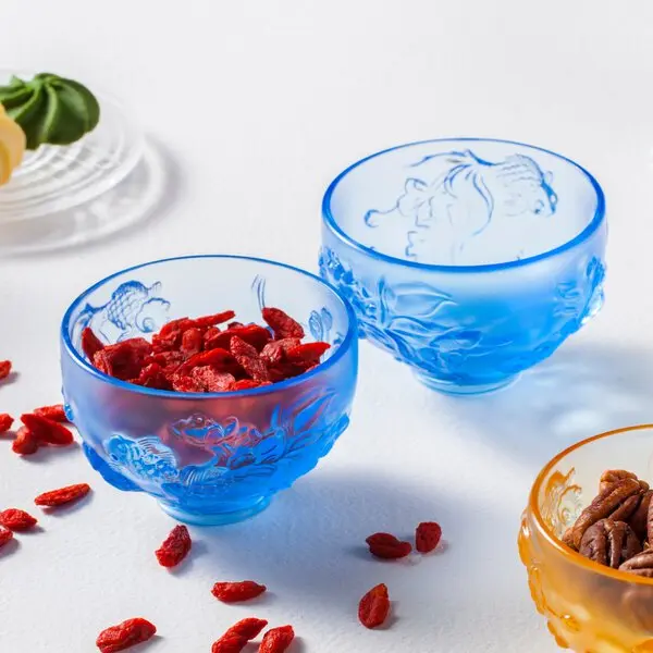 LIULI The Joy Of Fish 2 Bowls & 2 Pairs Of Chopsticks