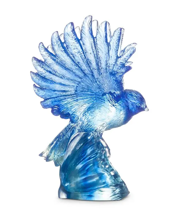 LIULI Aligned With The Light, I Soar, Blue Bird Figurine