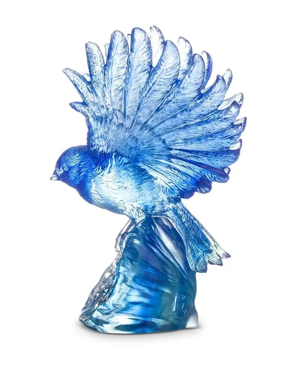 LIULI Aligned With The Light, I Soar, Blue Bird Figurine