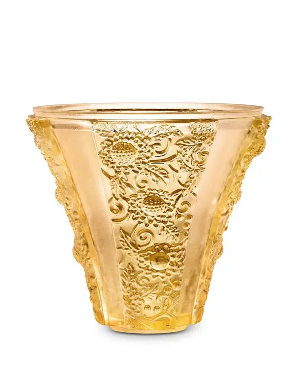 LIULI Vase, In The Presence Of Spring, Exquisite Goldenrod - Amber
