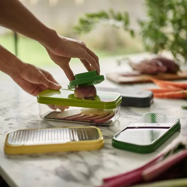JOSEPH JOSEPH Multi-prep Compact 4-in-1 Chop, Grate And Slice Set