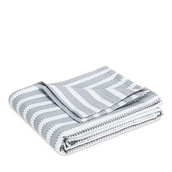 MATOUK Apollo Stripe Matelasse Coverlet, King - Dove