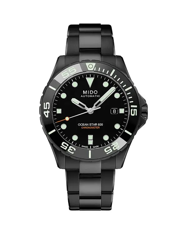 MIDO Ocean Star Captain V Watch, 44mm - Black