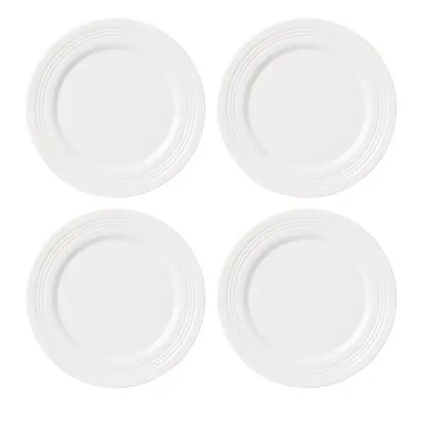 LENOX Tin Can Alley Accent Plate, Set Of 4 - White