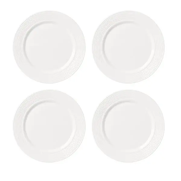 LENOX Tin Can Alley Accent Plate, Set Of 4 - White