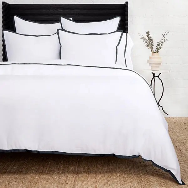 POM POM AT HOME Langston Duvet Cover Set, Queen - Midnight