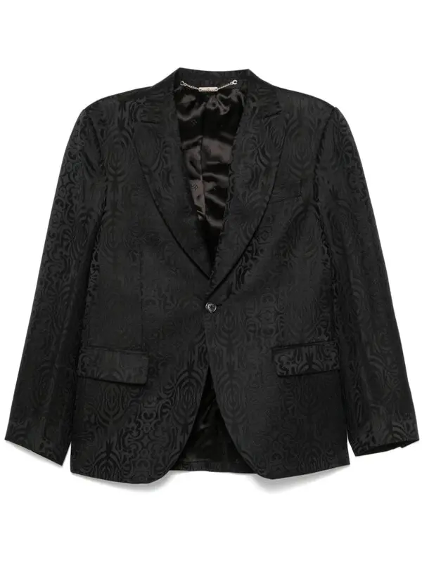 John Richmond Single-breasted Jacquard Blazer