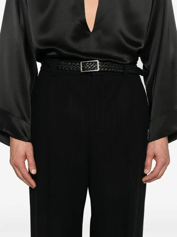 Saint Laurent Striped Flannel Trousers
