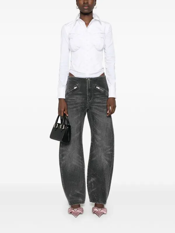 Alexander Wang Moto Jeans - Grey