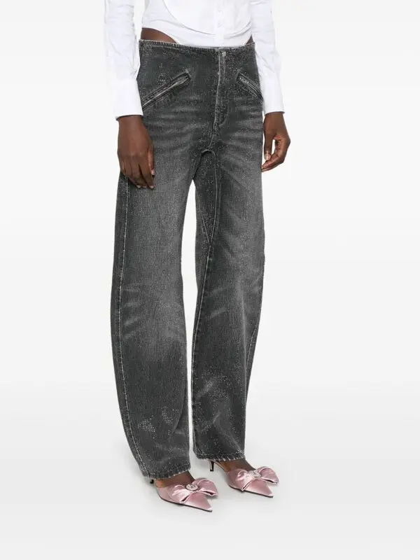 Alexander Wang Moto Jeans - Grey