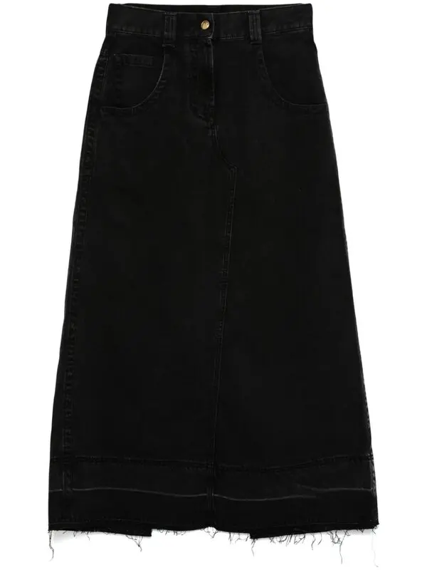 Palm Angels Denim Maxi Skirt