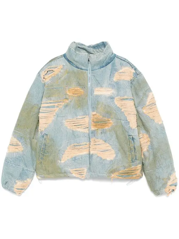 WHO DECIDES WAR Denim Bomber Jacket