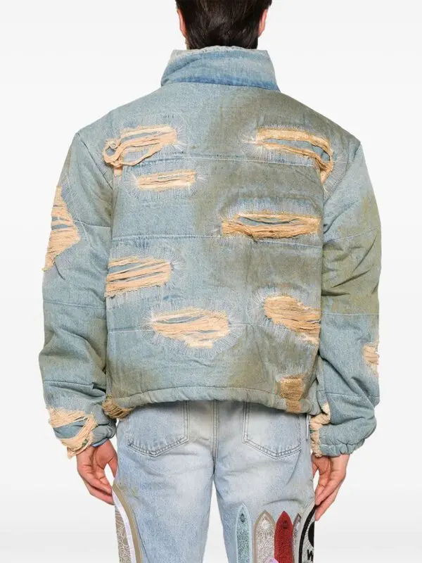 WHO DECIDES WAR Denim Bomber Jacket