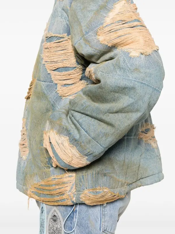 WHO DECIDES WAR Denim Bomber Jacket
