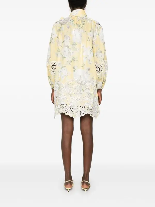 Zimmermann Acacia Mini Dress - Yellow