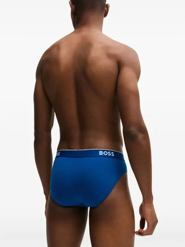 BOSS Logo-print Briefs - Black