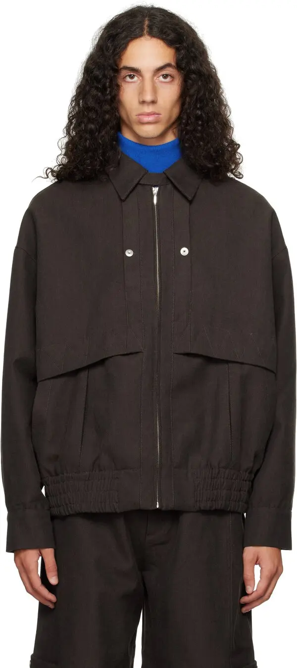 Omar Afridi Brown Katarakt Jacket In Mahogany - 49% Off