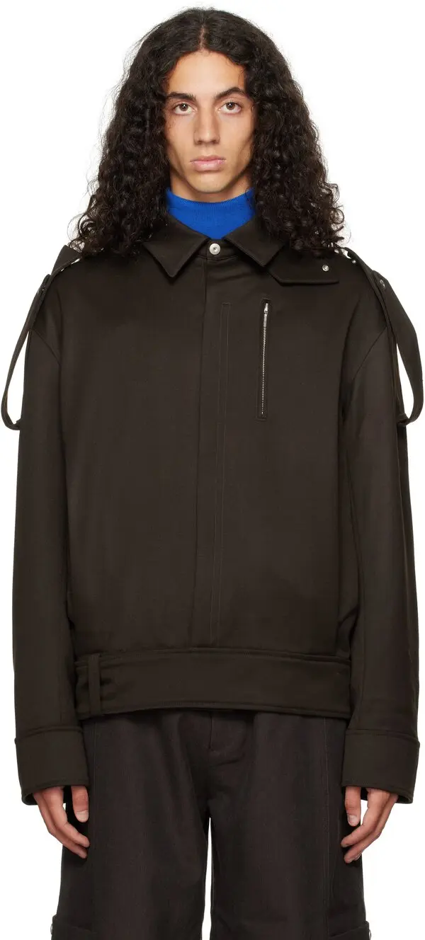 Omar Afridi Battle Dress Jacket In Tobbaco - 50% Off | Editorialist
