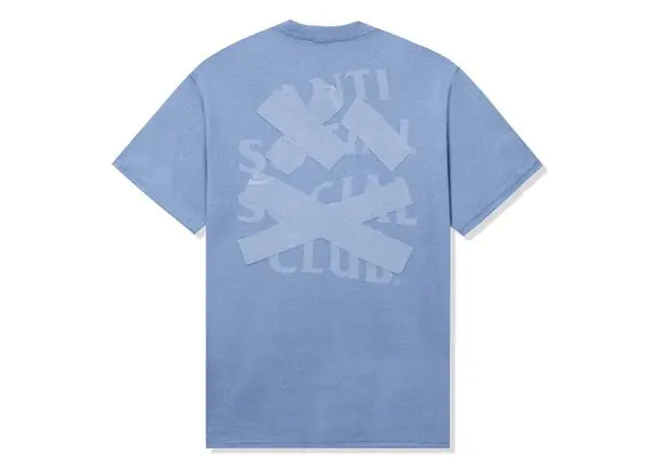 ANTI SOCIAL SOCIAL CLUB Cancelled Again Tonal Tee Shirt - Blue