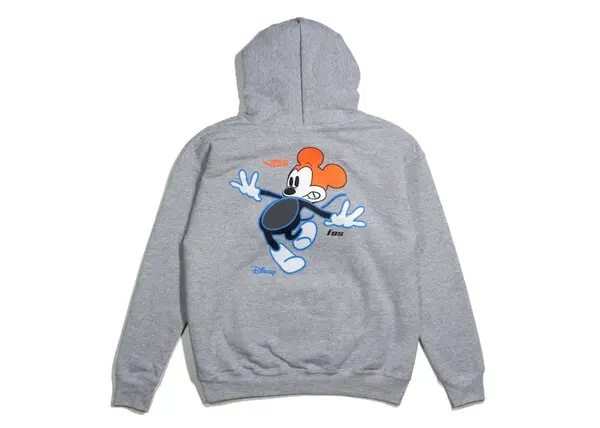 VIRGIL ABLOH X Disney X Brooklyn Museum Mickey Mouse Youth Hoodie - Grey