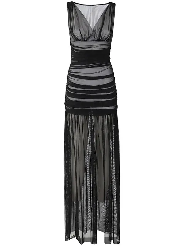 Norma Kamali Draped Long Dress