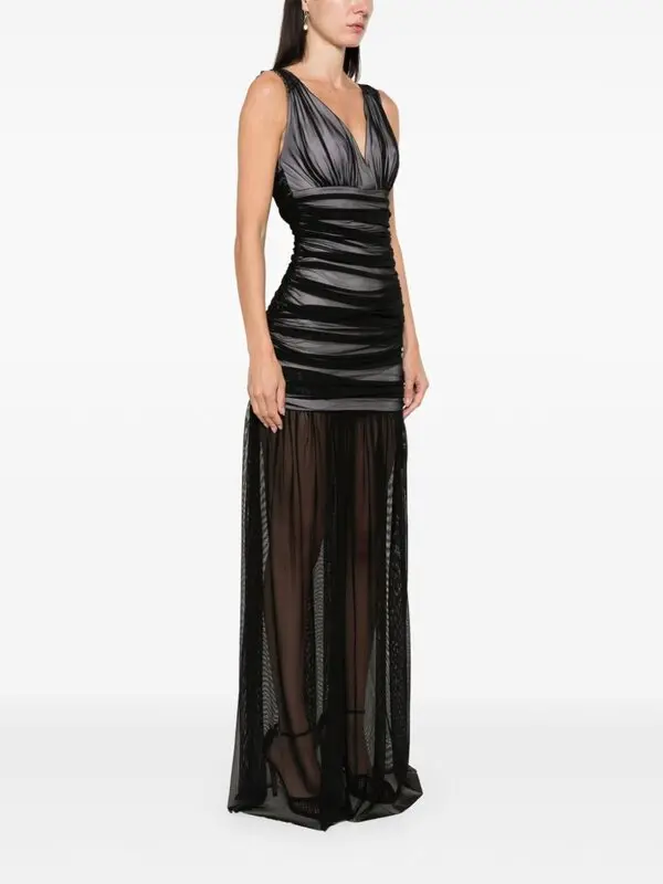 Norma Kamali Draped Long Dress