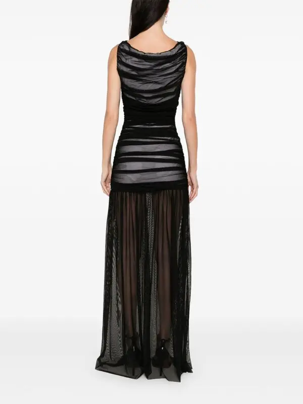 Norma Kamali Draped Long Dress