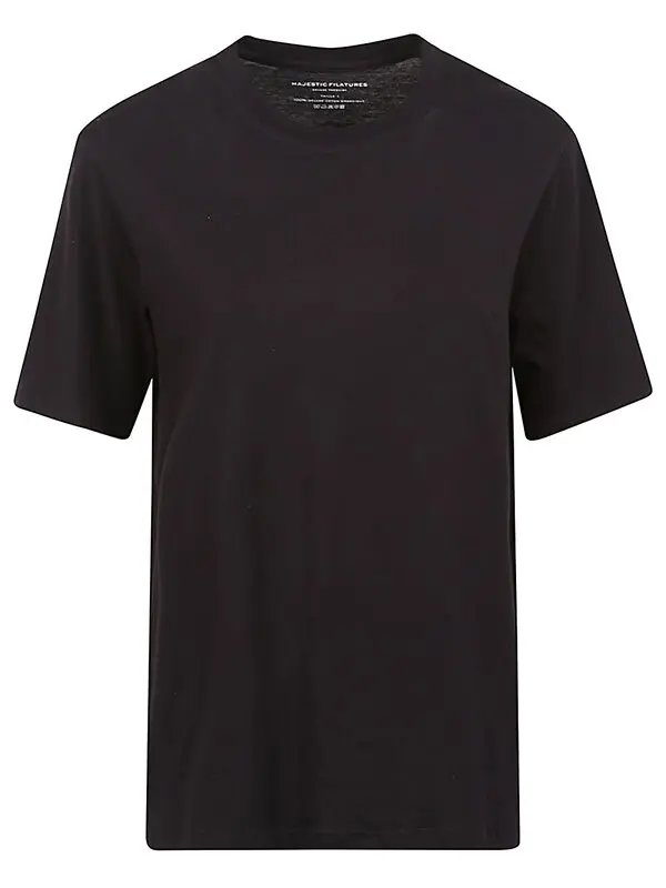 Majestic International Cotton Crewneck T-shirt - Blue