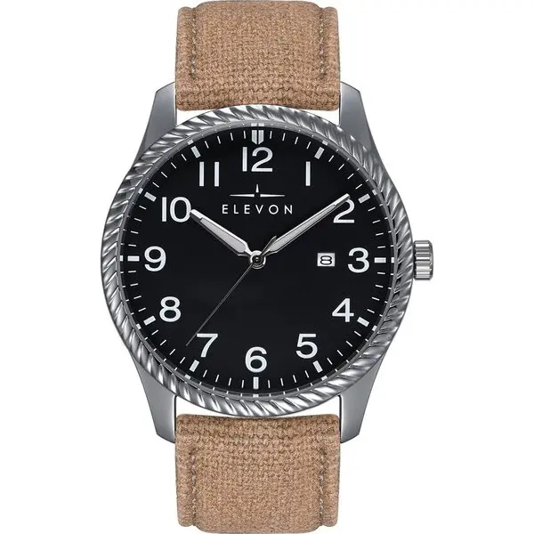 ELEVON Crosswind Strap Watch - Black/khaki
