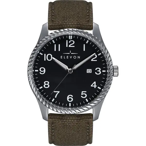 ELEVON Crosswind Strap Watch - Black/olive