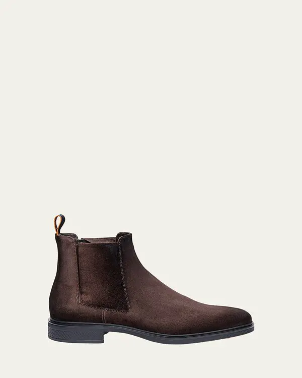 Santoni Easy Suede Chelsea Boots