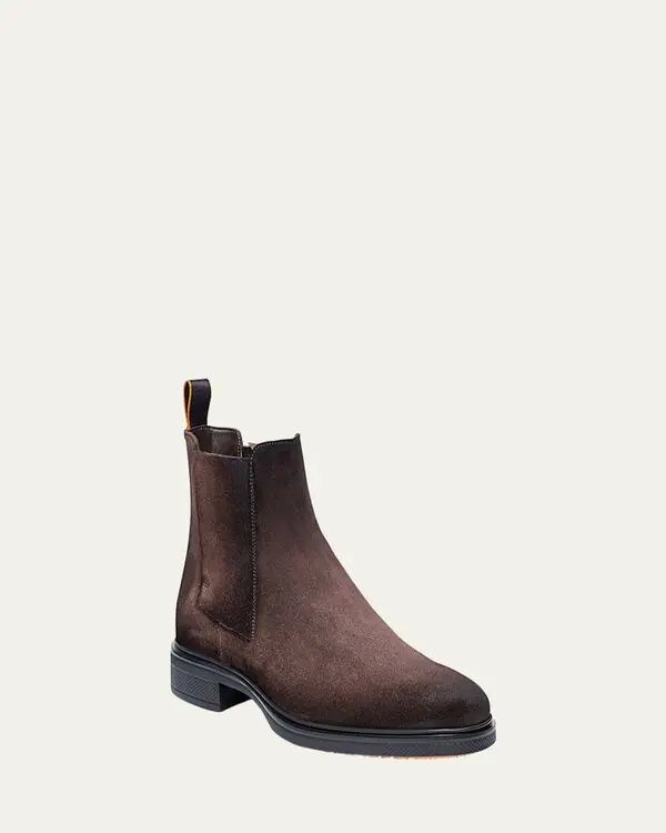 Santoni Easy Suede Chelsea Boots
