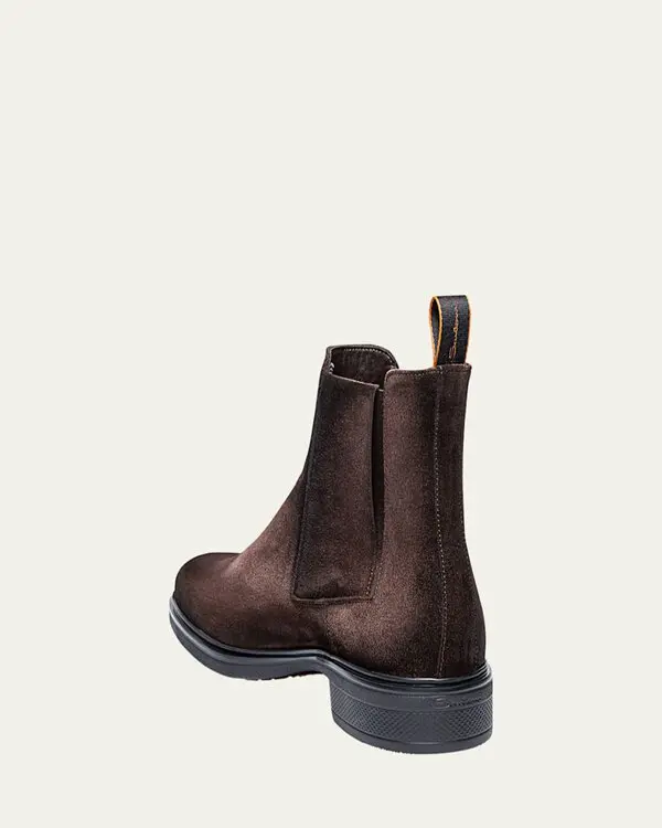 Santoni Easy Suede Chelsea Boots