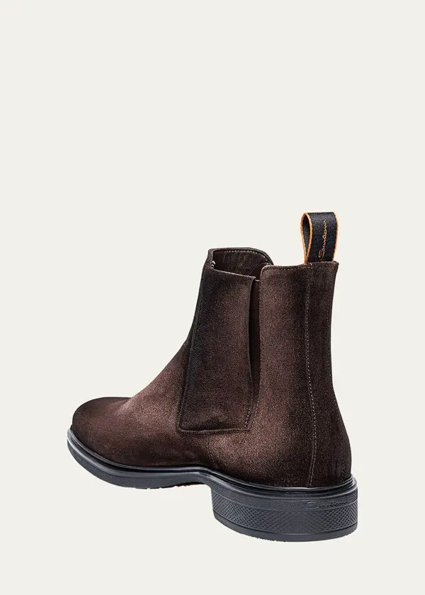 Santoni Easy Suede Chelsea Boots