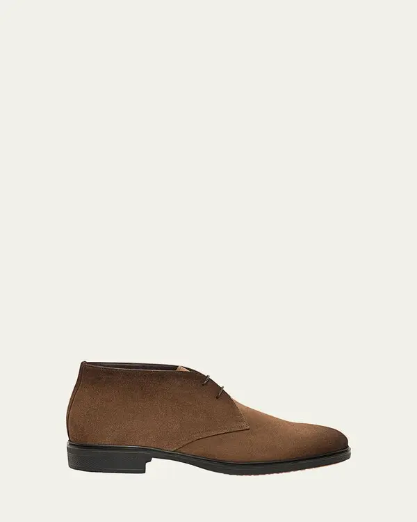 Santoni Easy Suede Derby Shoes