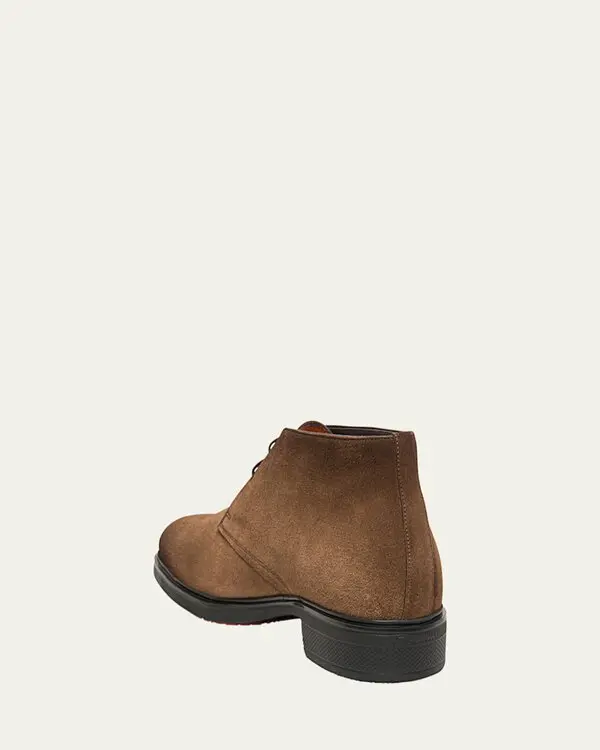 Santoni Easy Suede Derby Shoes
