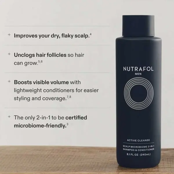 NUTRAFOL Active Cleanse 2-in-1 Shampoo & Conditioner