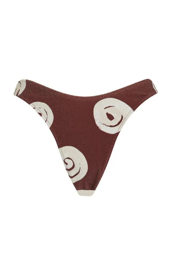 ZULU & ZEPHYR Curve Textured Bikini Brief - Brown