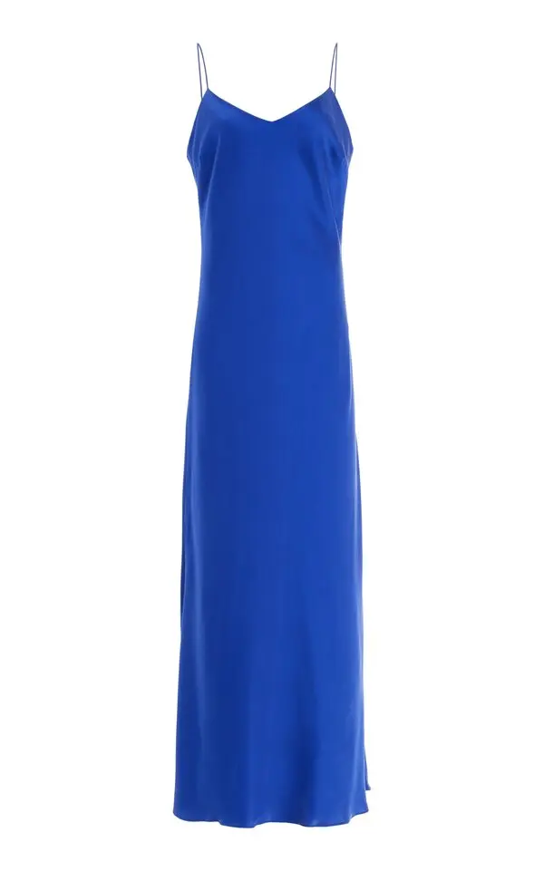 Asceno The Lyon Silk Charmeuse Dress