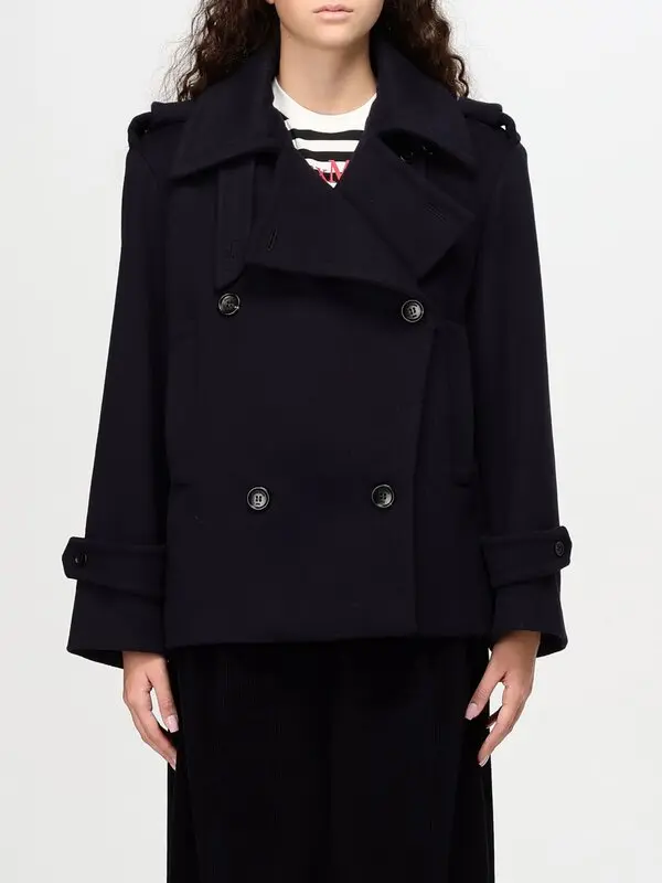 Max Mara Double Breasted Coat - Blue