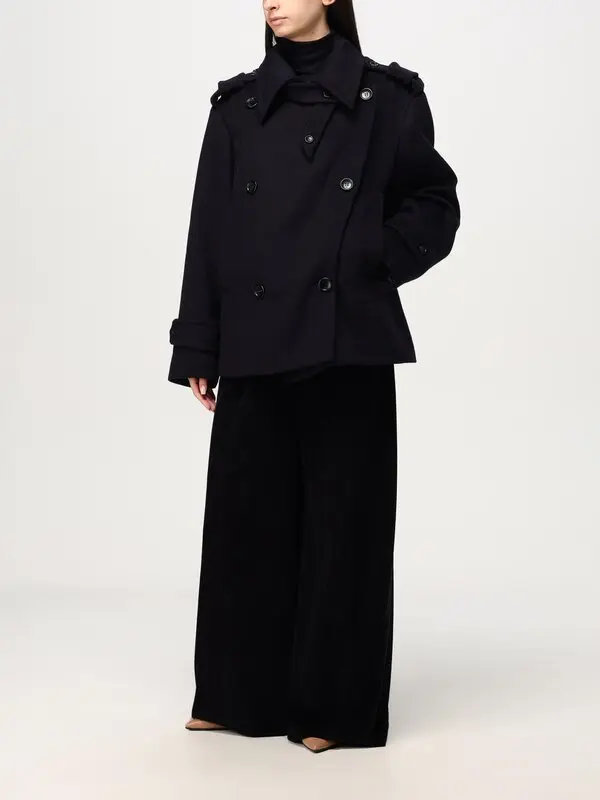 Max Mara Double Breasted Coat - Blue