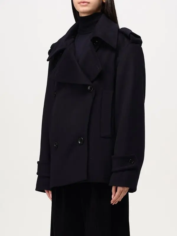 Max Mara Double Breasted Coat - Blue