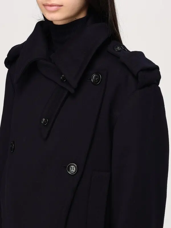 Max Mara Double Breasted Coat - Blue