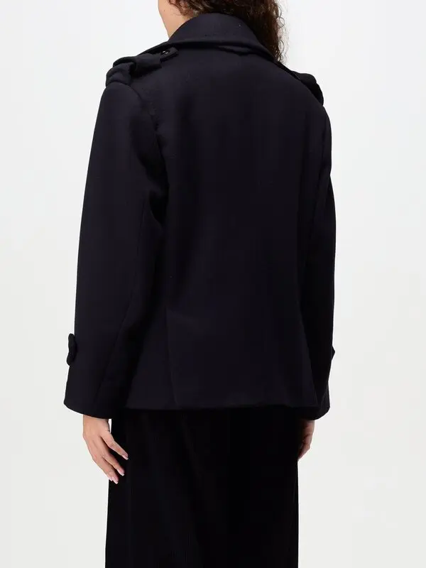 Max Mara Double Breasted Coat - Blue