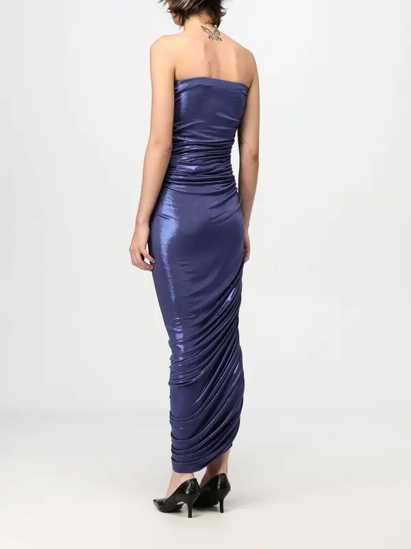 Norma Kamali Ruched Strapless Maxi Dress