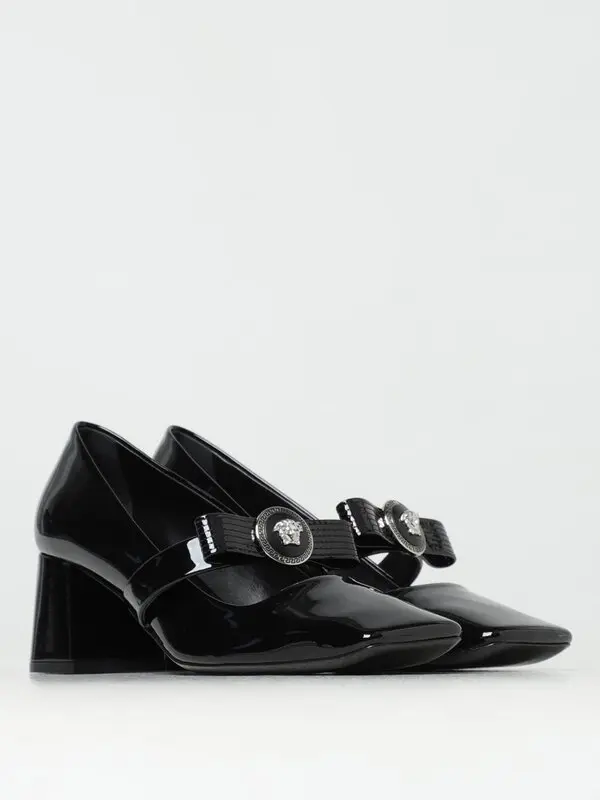 Versace Patent Mary Jane High Heel Shoes