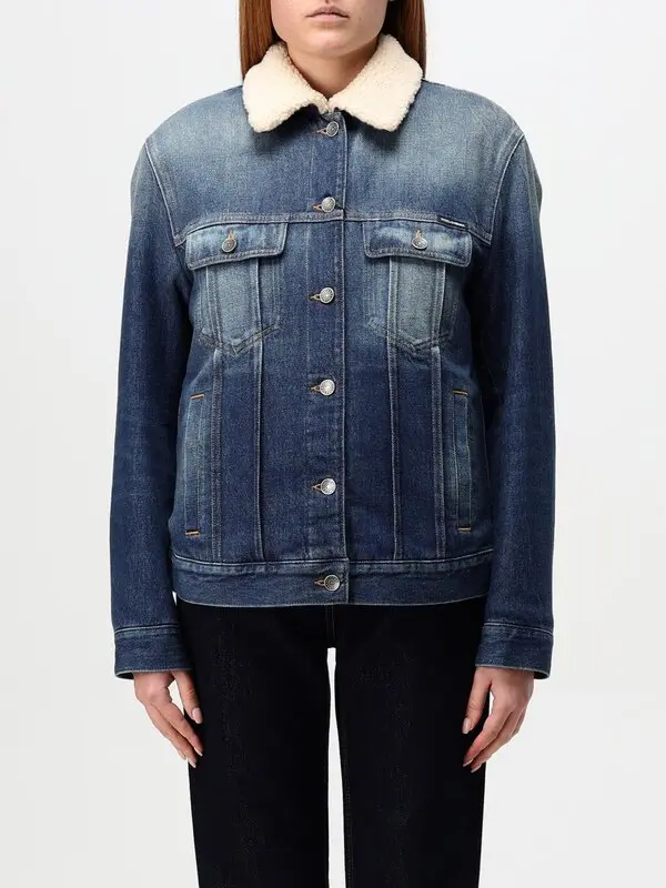 Dolce & Gabbana Jacket With Shearling Collar