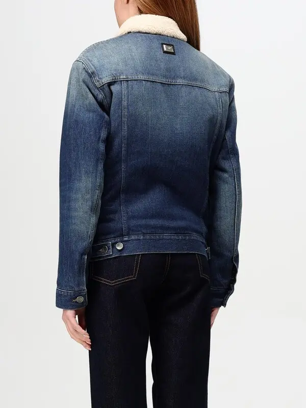 Dolce & Gabbana Jacket With Shearling Collar